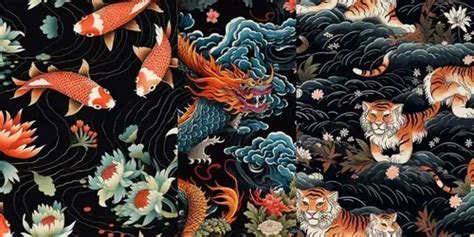 Modern Japanese Patterns Midjourney Prompt Promptbase