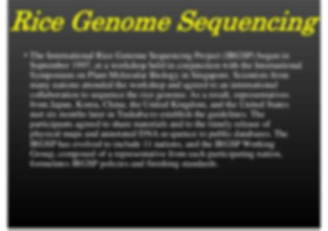Solution Rice Genome Sequencing Studypool