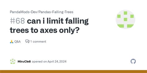 Can I Limit Falling Trees To Axes Only · Pandamods Dev Pandas Falling