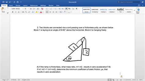 Solved 2 Two Blocks Are Connected Via A Cord Passing Over A