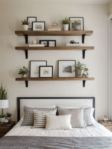 Transform Your Bedroom With Stylish Floating Shelves Bedroom Wall