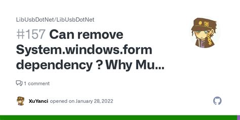 can remove system windows form dependency why must use it · issue