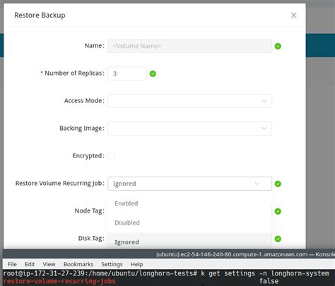 [improvement] Backup And Restore Recurring Jobs On Ui · Issue 5009