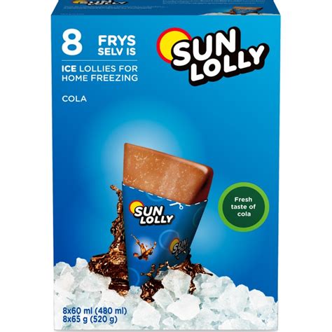 Köp Sun Lolly Isglass Cola 8st På
