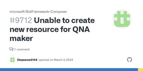 Unable To Create New Resource For Qna Maker · Issue 9712 · Microsoftbotframework Composer · Github
