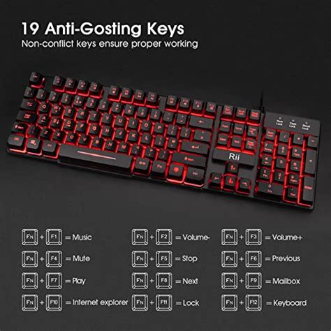 Rii Rk108 Gaming Keyboard And Mouse Set Review Best Wired Led Combo Gaming Keyboards Reviews