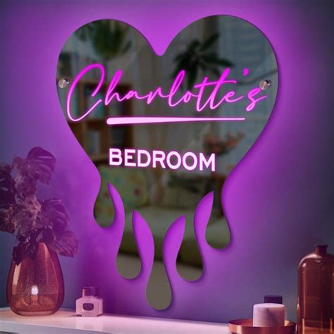 Customized Illuminated Mirror For Couples Personalized Mirror