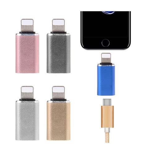 Jual Adapter Konverter Kepala Charger Tipe C Untuk IOS IPhone Sambungan Charger Kabel Data