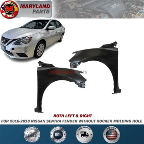 For 2016 2018 Nissan Sentra Both Left And Right Fenders Without Rocker