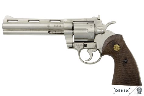 Revolveri Colt Python 357 Magnum 6″ Nikkeli Replika Aseet Ja Miekat