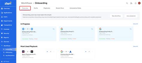 Onboarding Workflows