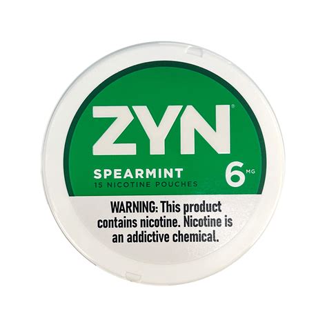 Zyn Nicotine Pouches 6mg Spearmint