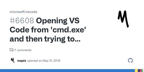 Opening VS Code From Cmd Exe And Then Trying To Immediately Exit Command Window Fails Issue