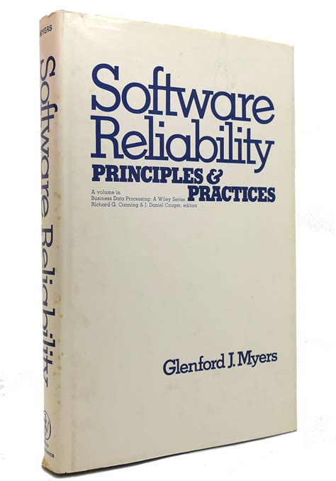 Software Reliability Principles And Practices By Glenford J Myers