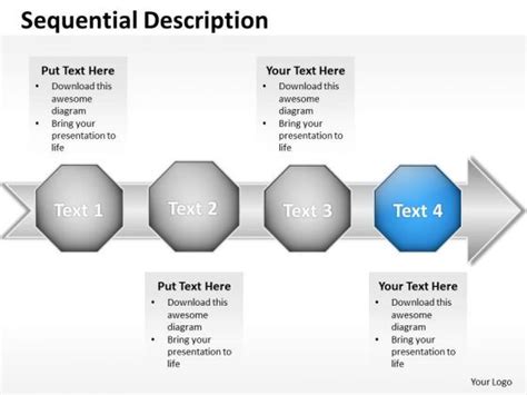 Ppt Hexagonal Curved Text PowerPoint Boxes Arrow Templates PowerPoint Templates