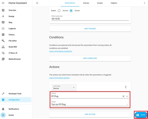 create a basic automation in home assistant