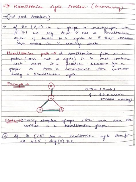 Hamiltonian Cycle Problem Pdf