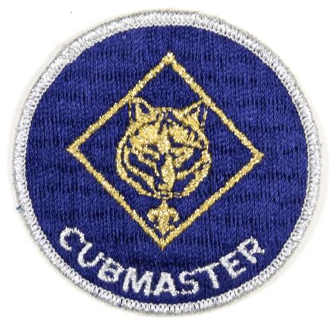 Cubmaster Patch 1980s Silver Mylar Border — Eagle Peak Store