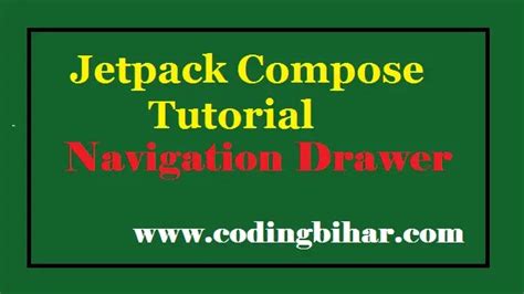 Navigation Drawer Using Jetpack Compose