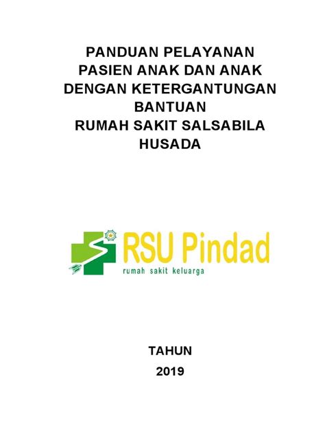 panduan pelayanan pasien anak dan anak dengan ketergantungan bantuan pdf