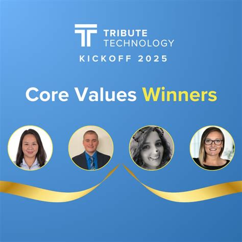 Congratulations To All Our Core Values Winners 🎉 Courtney Gould Miller