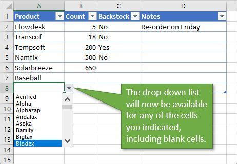 How To Create Drop Down Lists In Excel