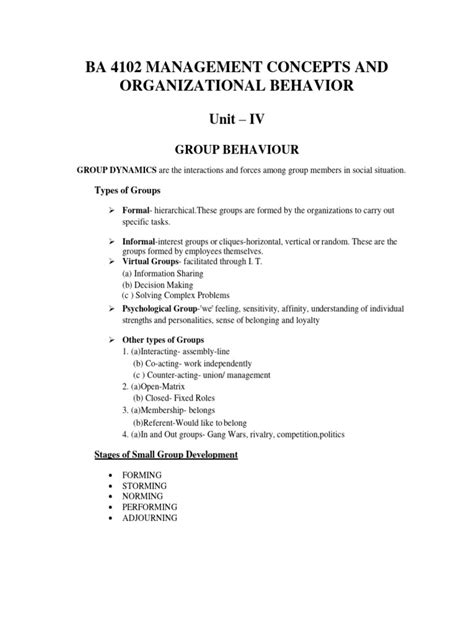 Mcob Unit 4 Pdf Leadership Power Social And Political