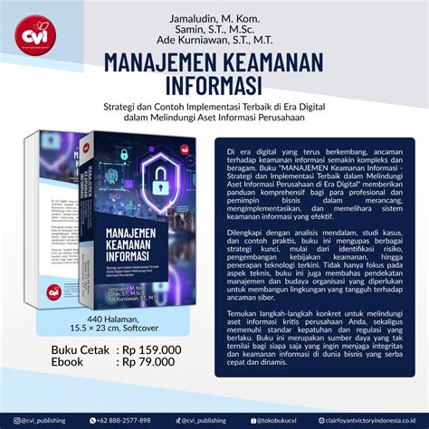 Manajemen Keamanan Informasi Strategi Dan Contoh Implementasi Terbaik