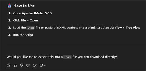 jmeter script generation through ai