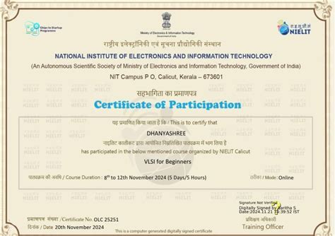 🎊 I Am Excited To Announce That I Have Successfully Completed An Course Dhanyashree Gowda