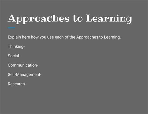 IB PYP Exhibition Google Slides Central Idea Lines Of Inquiry Notes Slideshow Etsy