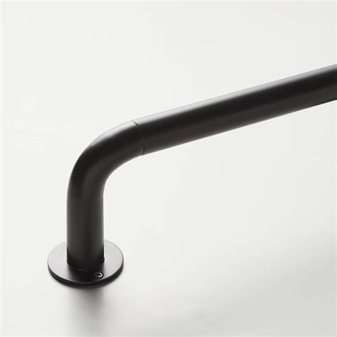 Modern Matte Black Blackout Curtain Rod X Reviews Cb