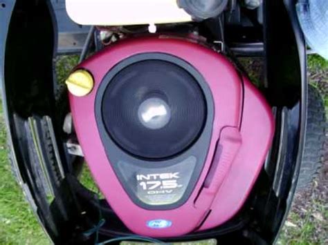 17.5 HP Briggs & Stratton Intek, OHV, AVS - YouTube