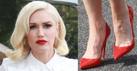 Gwen Stefani S See Through Button Down Shirt And Mud Printed Jeans