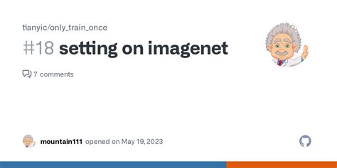 setting on imagenet · issue 18 · tianyic only train once · github