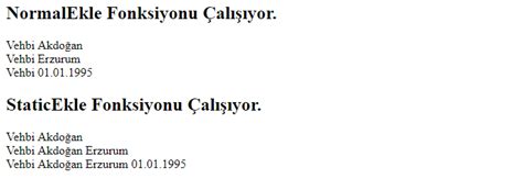 Php Oop Dersleri Static Method Ve Static Değişkenler Mobilhanem