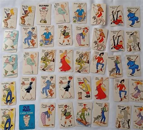 Antiguo Juego De Cartas Old Maid Cartas MercadoLibre