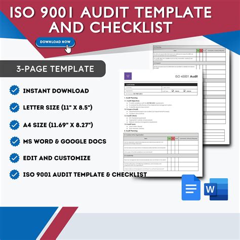 Iso Audit Iso 9001 Audit Internal Audit Checklist Quality Assurance Iso Safety Standards