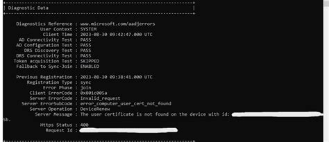 0x801c005a Hybrid Azure Ad Join Error