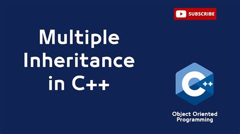 23 Multiple Inheritance In C Object Oriented Programming Oop Youtube