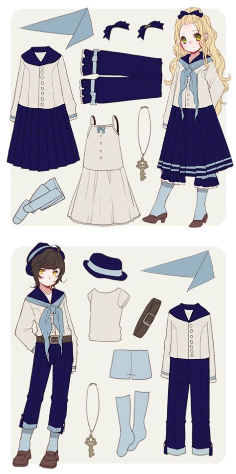 Cute Sailor Uniforms Anime Outfits Costume Design Clothes Design