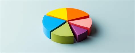 Premium Photo Colorful 3d Pie Chart With Seven Segments