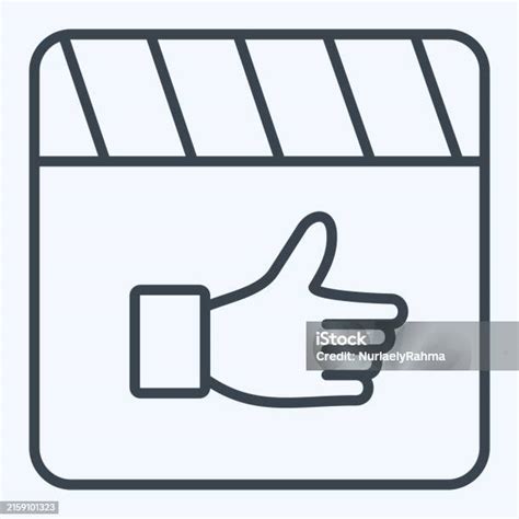 아이콘 최우수 영화 시네마 심볼과 관련이 있습니다 선 스타일 심플한 디자인 일러스트레이션 3차원 형태에 대한 스톡 벡터 아트 및 기타 이미지 Istock