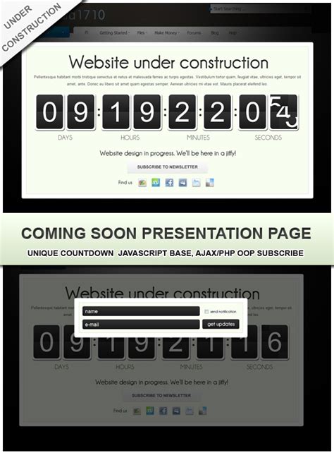 coming soon landing page by aa team codecanyon