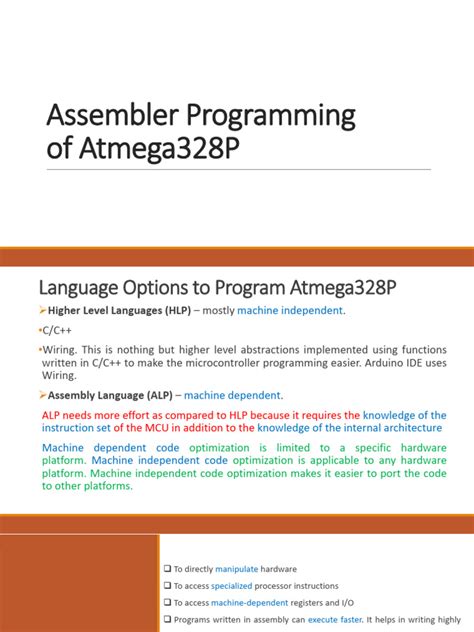 Maesmidlecture 05v4 Pdf Assembly Language Microcontroller
