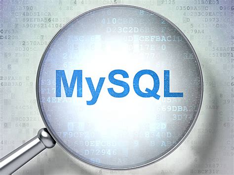 พื้นหลังแนวคิดซอฟต์แวร์ mysql พร้อมแอปพลิเคชันดิจิทัลแก้วออปติคัลจาวา