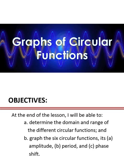 Graph Of Circular Function Pdf Trigonometric Functions Triangle