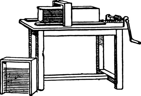 Glue Cutting Machine Vintage Illustration 35169142 Vector Art At Vecteezy