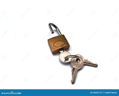 Open Padlock And Key Stock Image Image Of Font Background 260527727