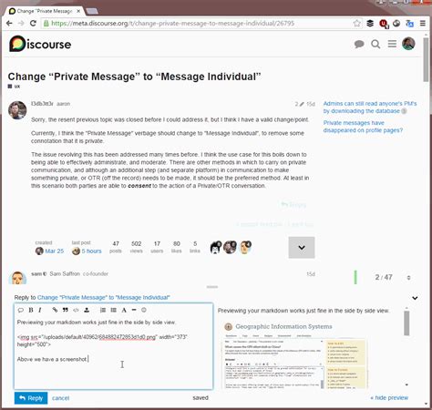 Ses Editor Should Use A Discourse Style Layout For Side By Side